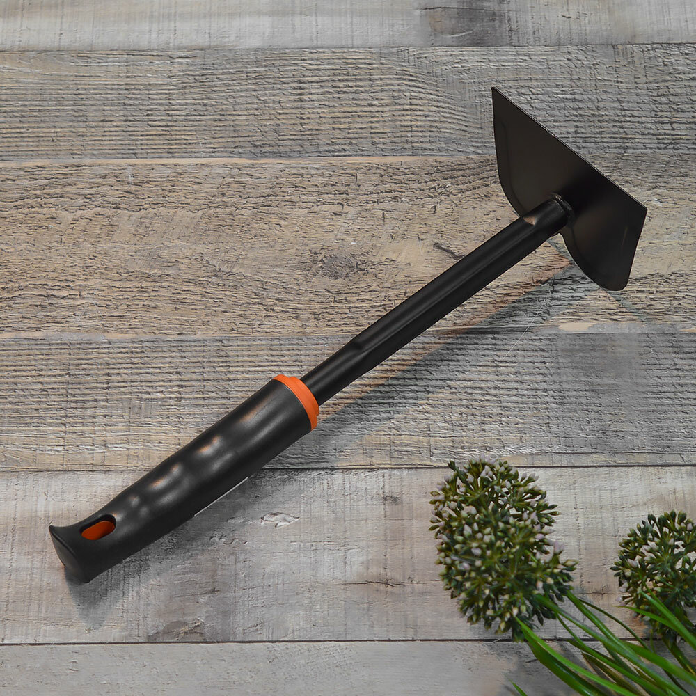 Мотыжка садовая для рыхления почвы, металл, 28x10x8 см, эргономичная рукоятка