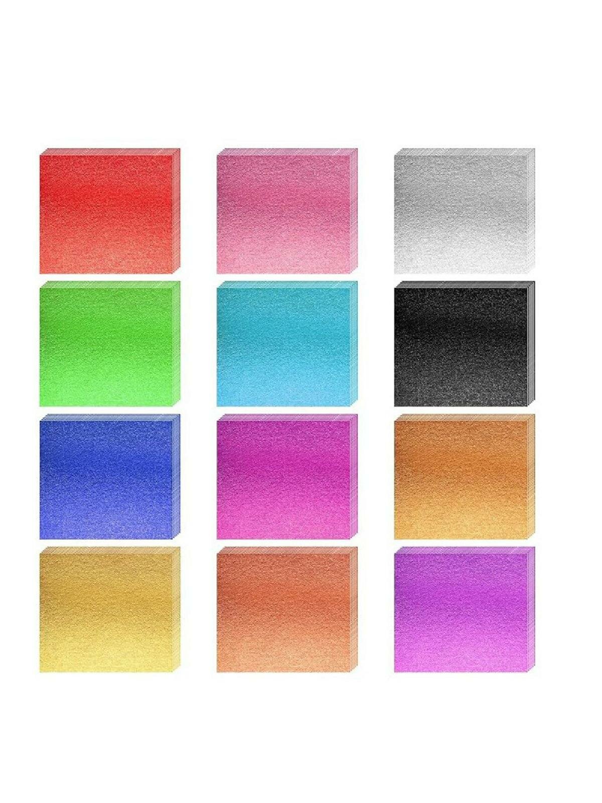 240 листов бумаги для украшения ногтей золотой фольгой 12 цветов