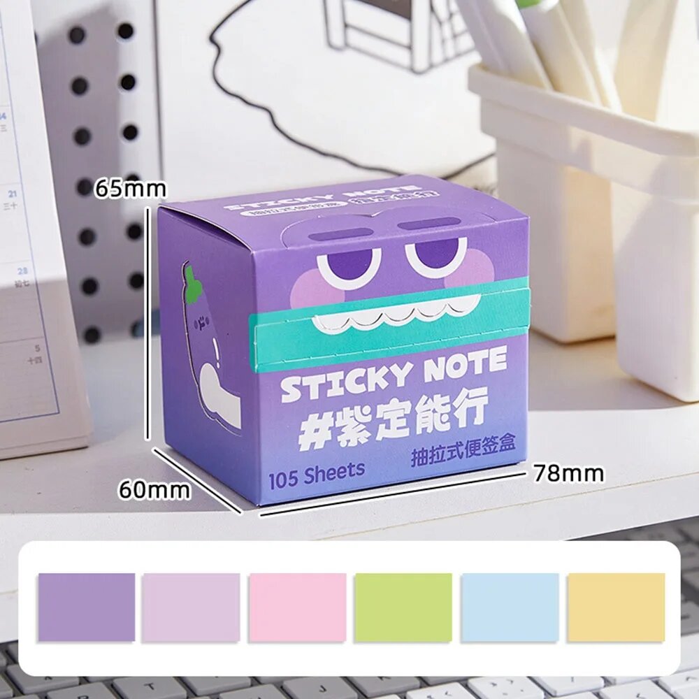 Мультяшный блокнот с наклейками Purple