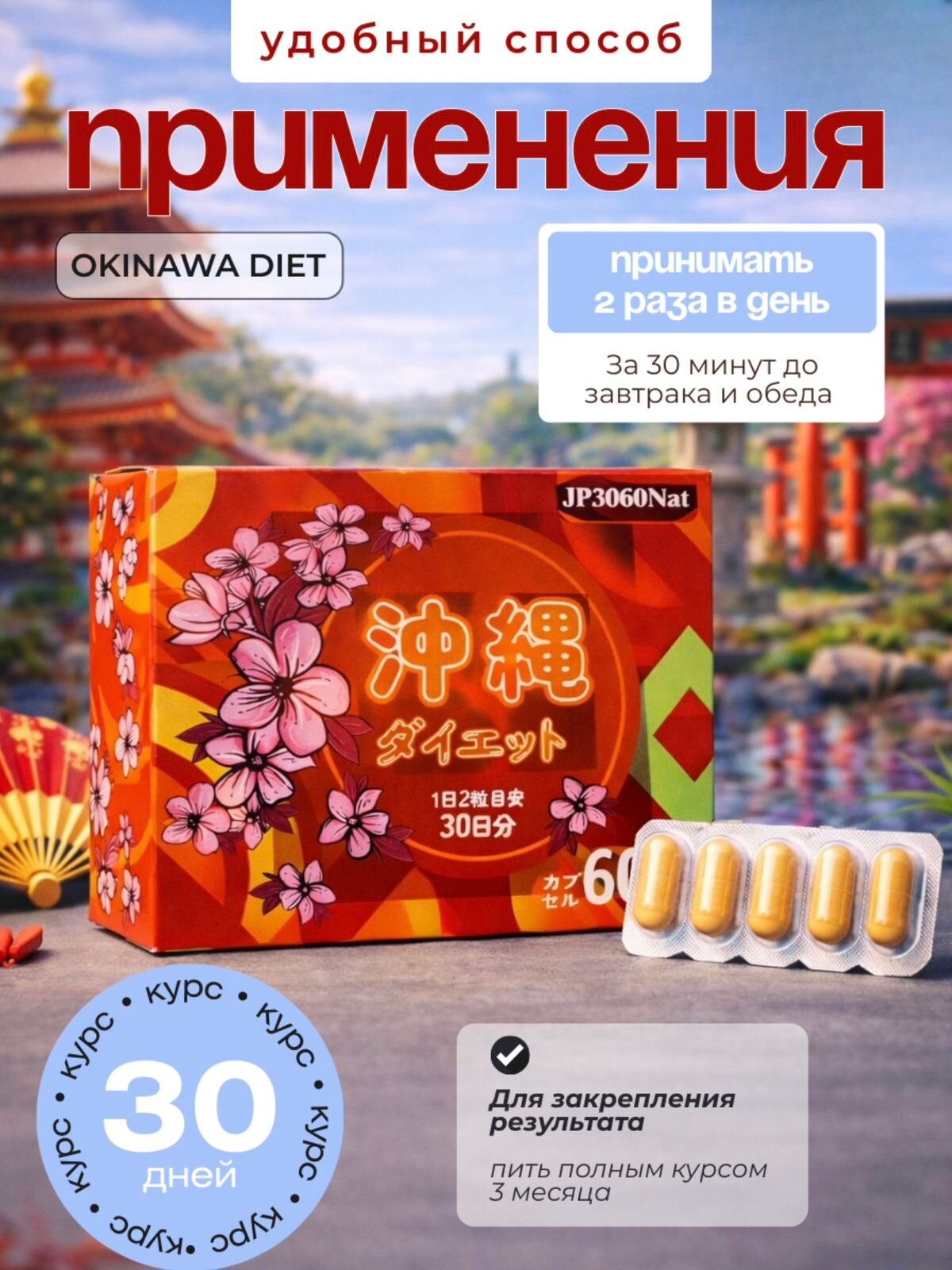 Капсулы для похудения Окинава, Okinawa diet