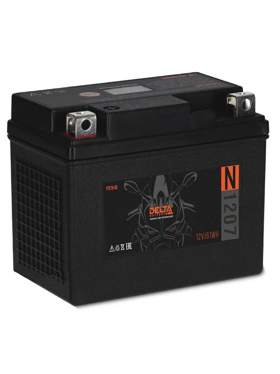 Аккумулятор DELTA N 1207 12V 7Ач 96А 150x87x93 прям. пол.