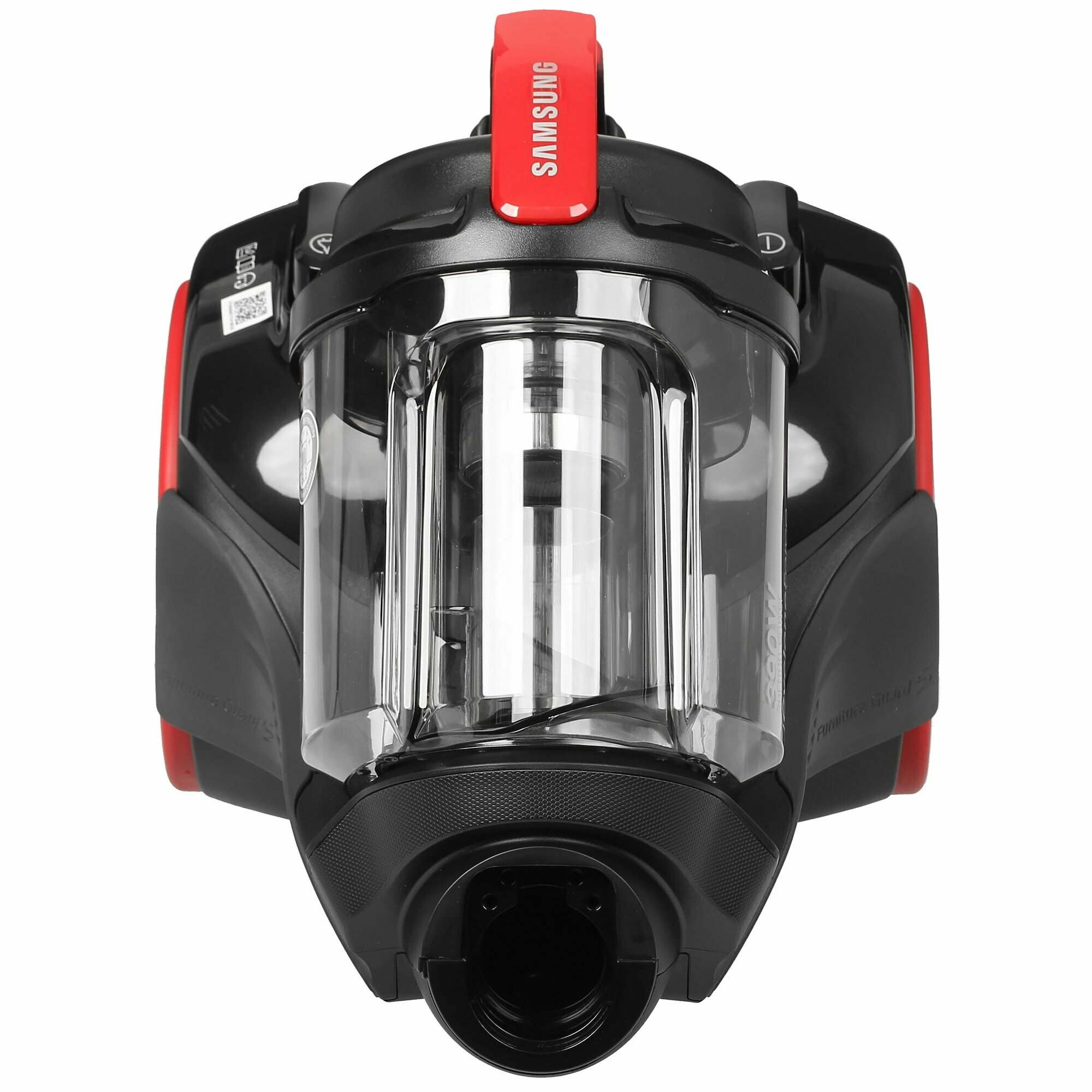 Пылесос Samsung VC4100, сухая уборка, контейнер, регулятор мощности, красный