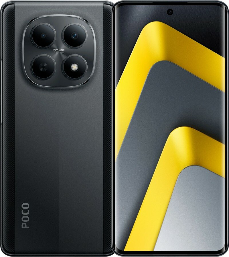6.77" Смартфон Xiaomi Poco M8 5G 8/512Gb, NFC, AMOLED, 120Гц, 5520мAч, черный