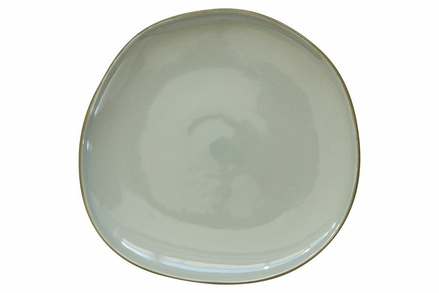 Тарелка сервировочная обеденная 27 см Easy Life Organica, каменная керамика, столовые мелкая, закусочная, 1 шт