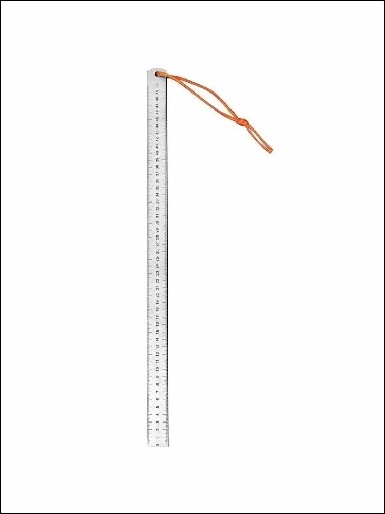 Утолщенная стальная линейка 50 см - 4MM12T12T