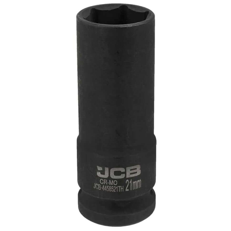 Головка ударная глубокая тонкостенная 1/2", 21мм (6гр.) JCB