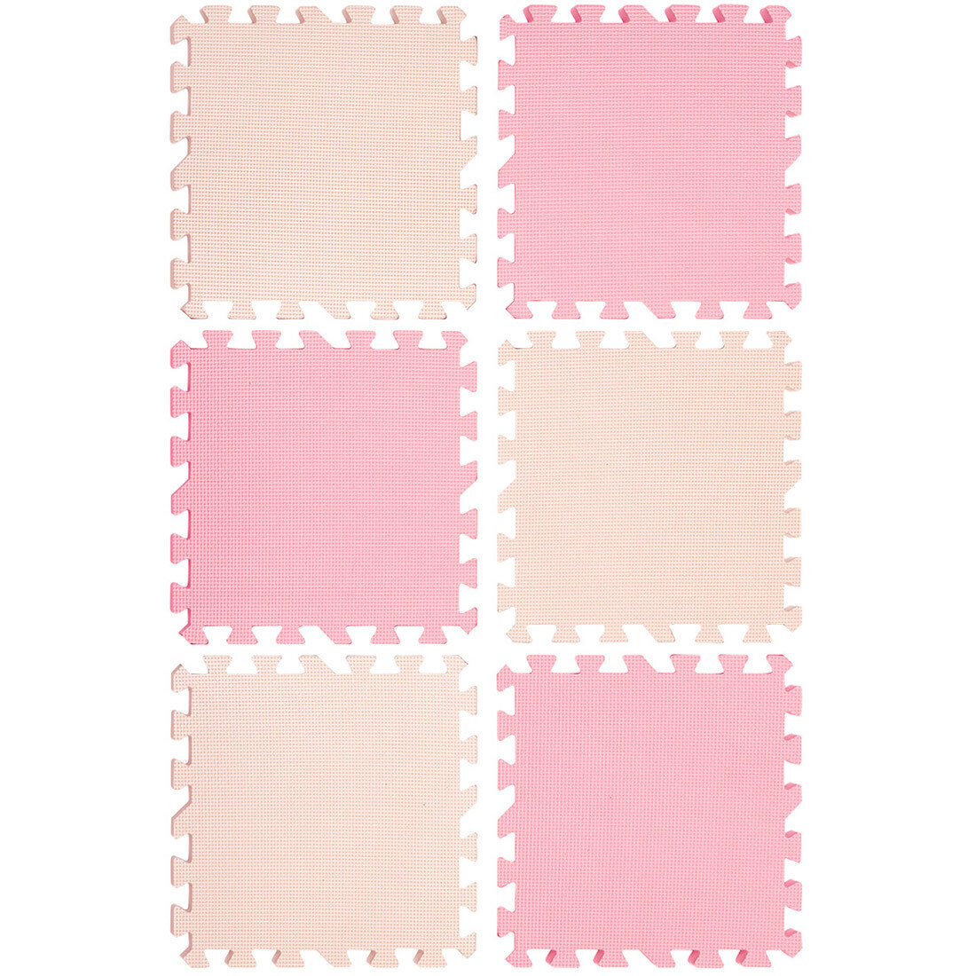 Funkids / Детский напольный игровой коврик-пазл "Симпл-12-10" (мягкий пол для детей), размер плиток 30х30 см, 6 шт. арт. KB-049-6-NT10-02