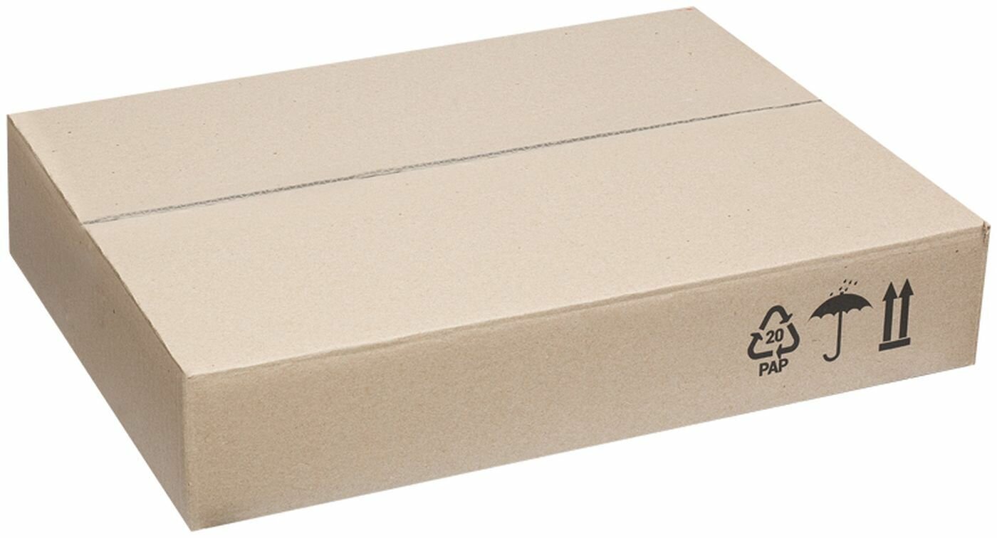 Гофрокороб OfficeSpace, 450 х 330 х 80 мм, марка Т22, профиль С, FEFCO 0201 / ГОСТ исполнение А, 20 шт в упаковке