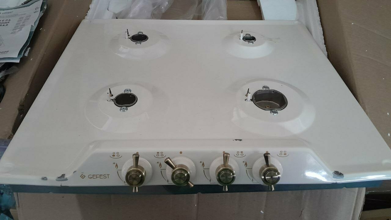 Поверхность газовая GEFEST ПВГ 1212 К55 кремовый эмаль