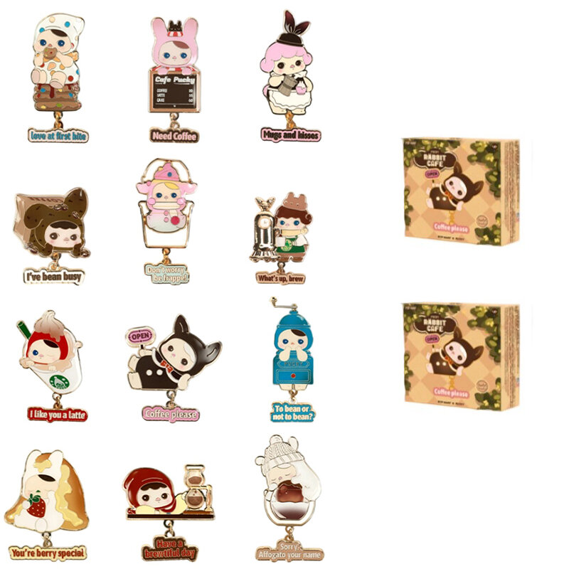 POP MART Pucky Elf Bunny Café, значки, 2 Mystery Boxes (Random Style)