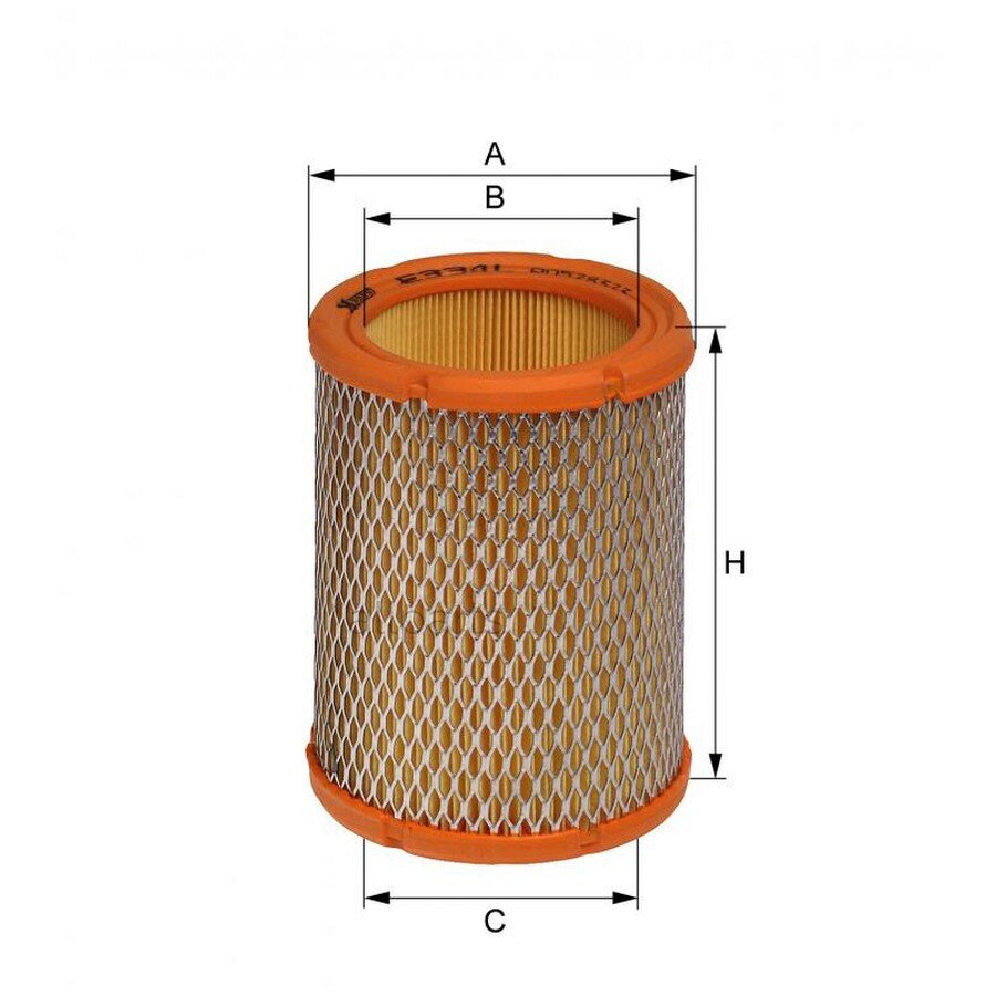 HENGST FILTER E334L Фильтр воздушный CITROEN: AX 86-98, BERLINGO 96 -, BERLINGO фургон 96 -, BX 82-94, BX Break 83-94, C15 84-05, C15 универсал 87-00, SAXO 96-04, XSARA 97-05, XSARA Break