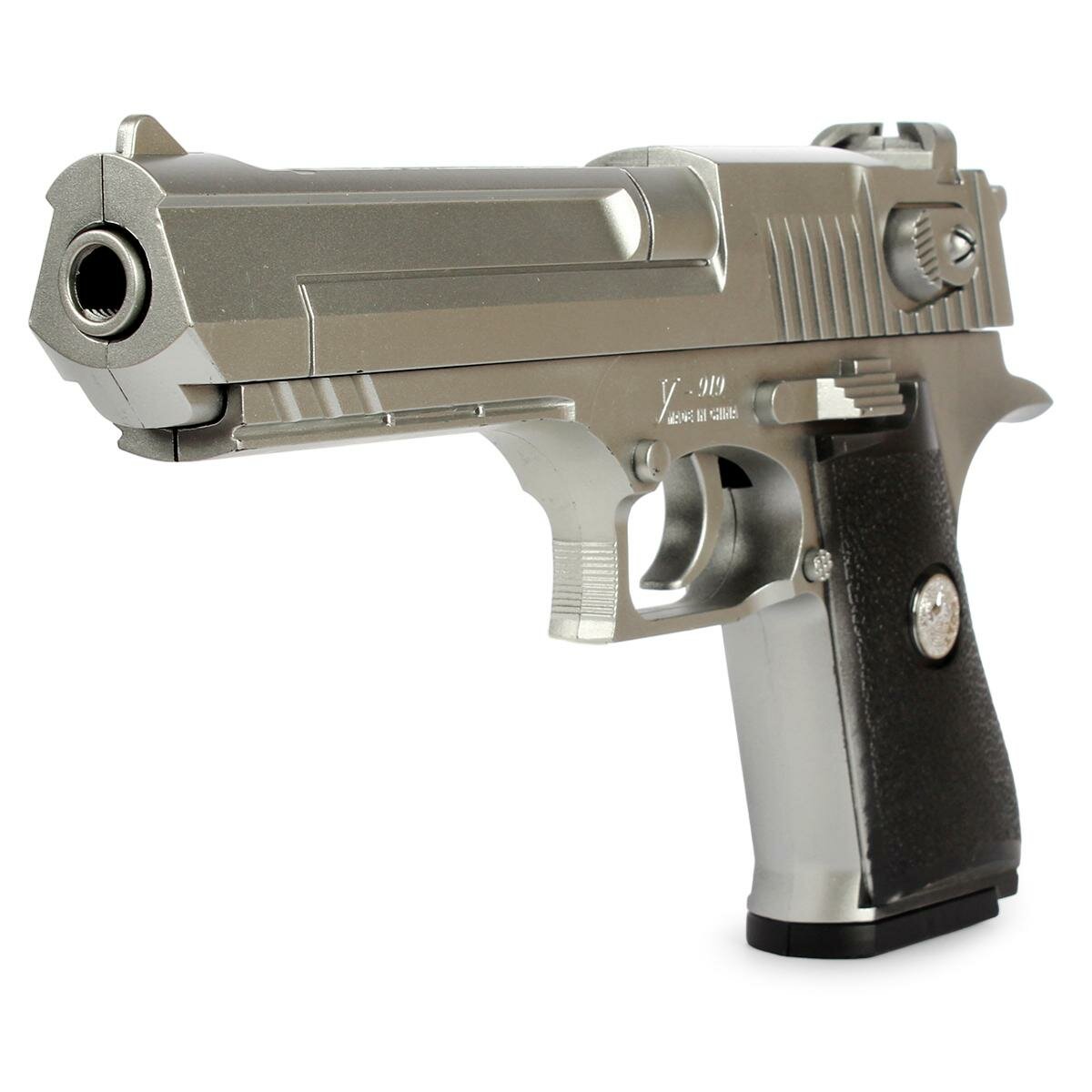 Пистолет пневматический 'X-919', 24см, серебристый/черный, пластик