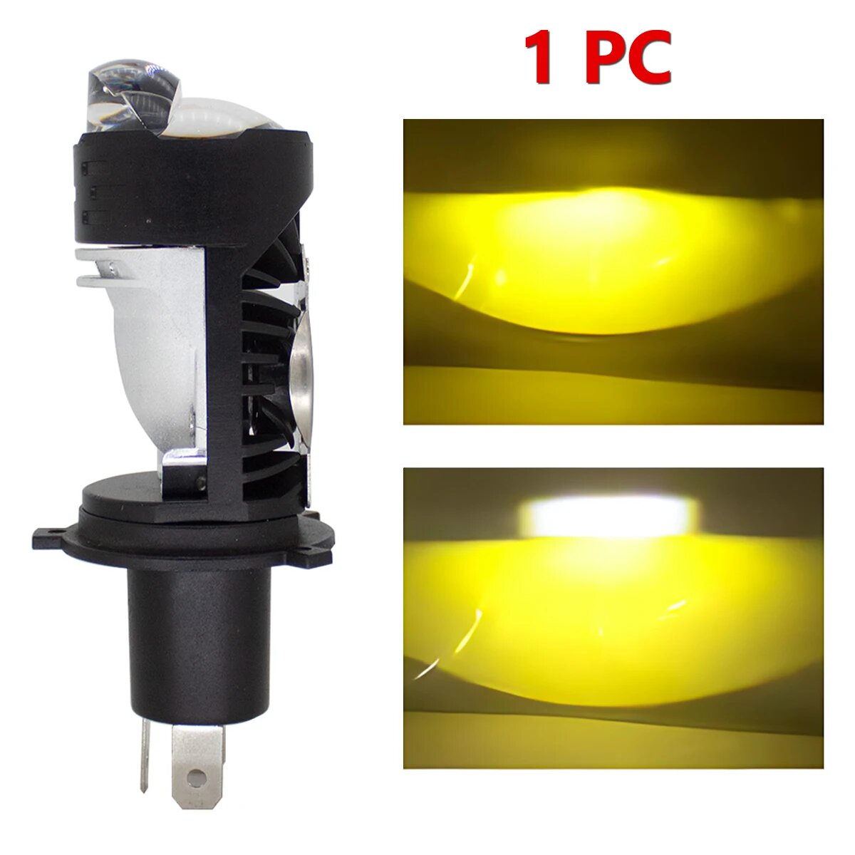 LED H4 Projector 1PC, 3000K/6000K