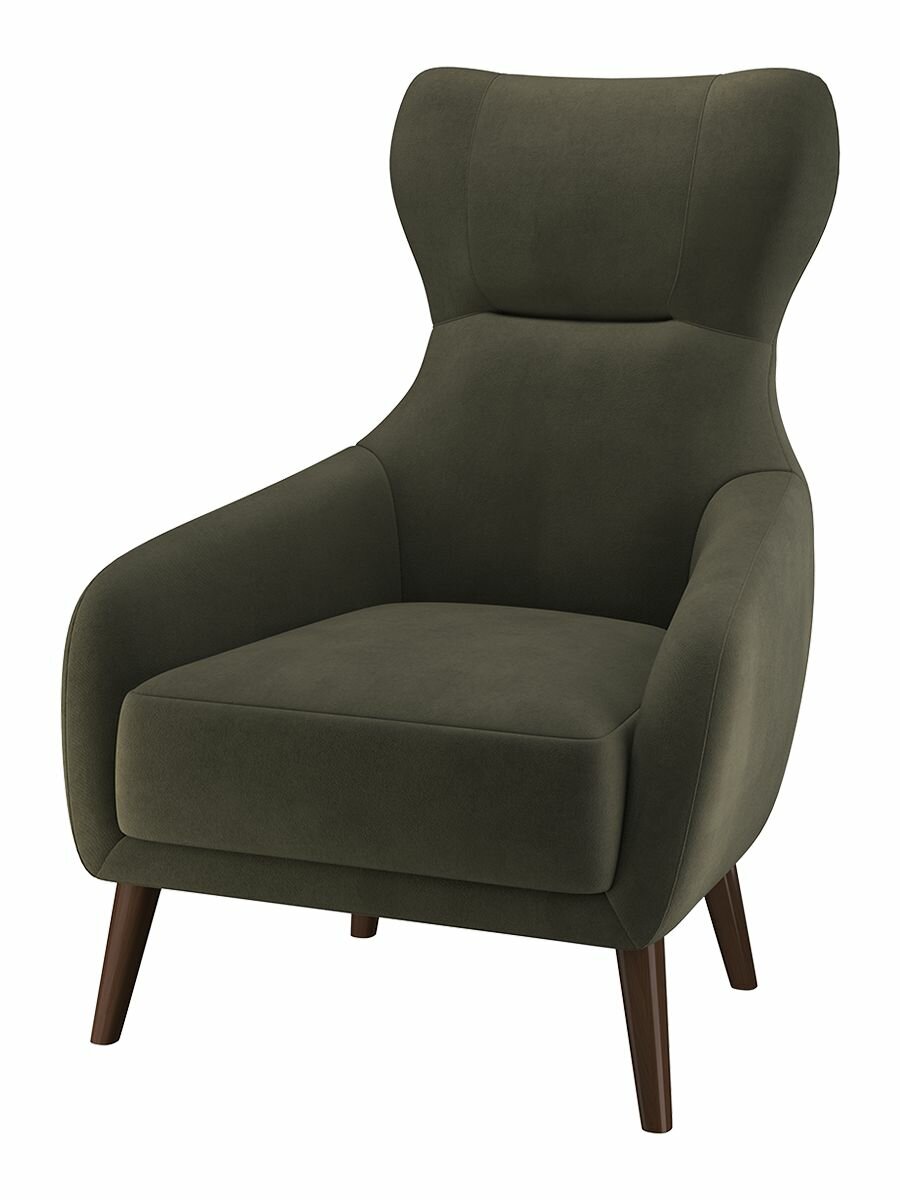 Кресло EXTRASOFT-1, 750х730х1030, темный орех болотный MUCHIO 02