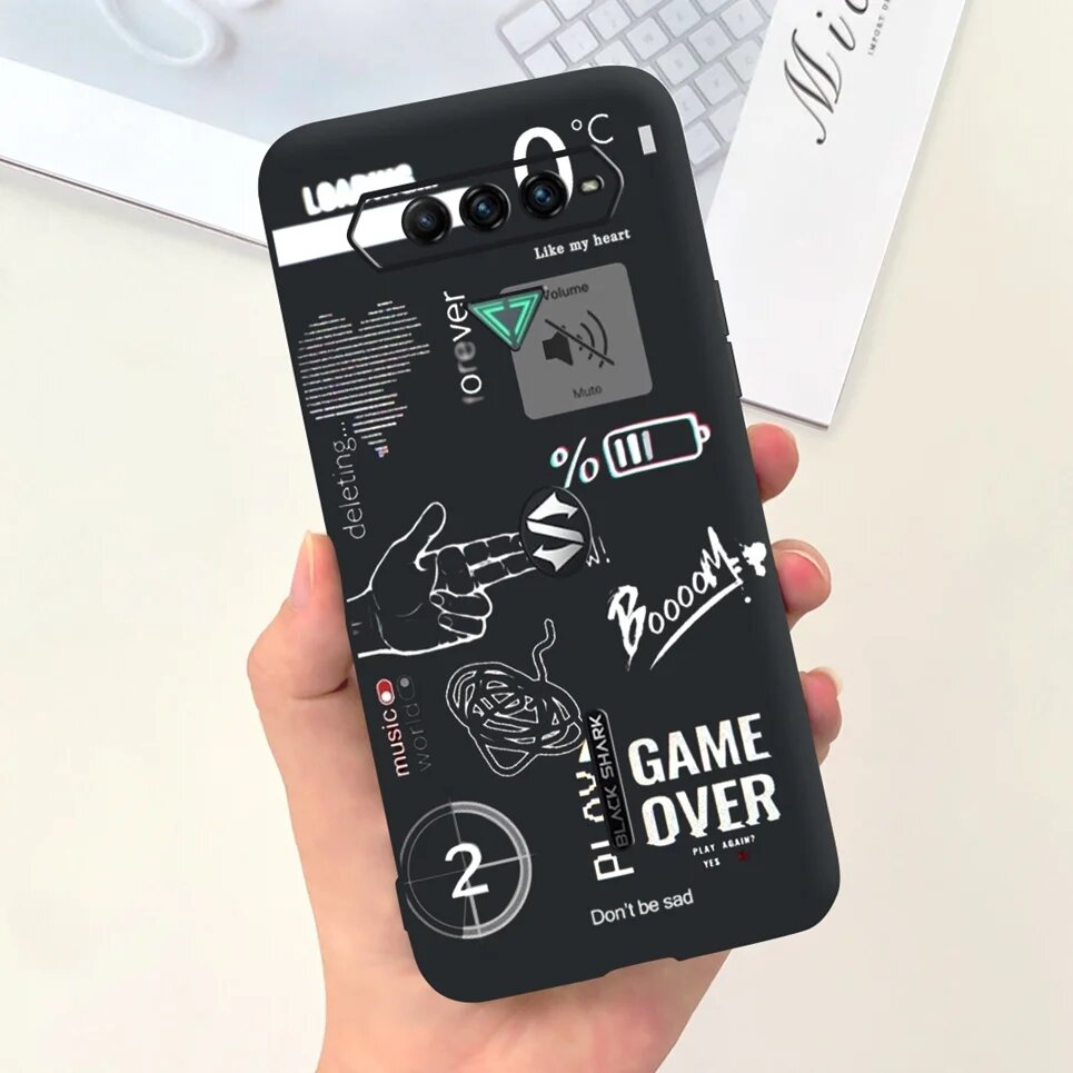 Роскошный чехол для телефона Xiaomi Black Shark 4 4Pro 3 3S бампер Coque TGhei1693, Black Shark 4