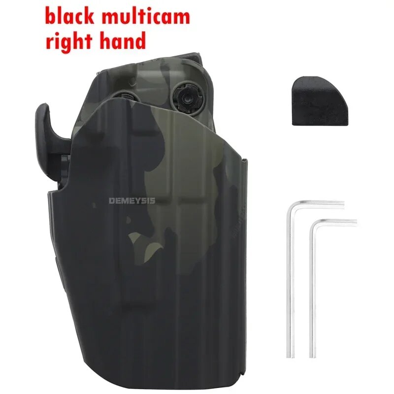 Кобура Demeysis для Glock 17, 20, 21, 22, 31, 37 из нейлона Черный, black multica right