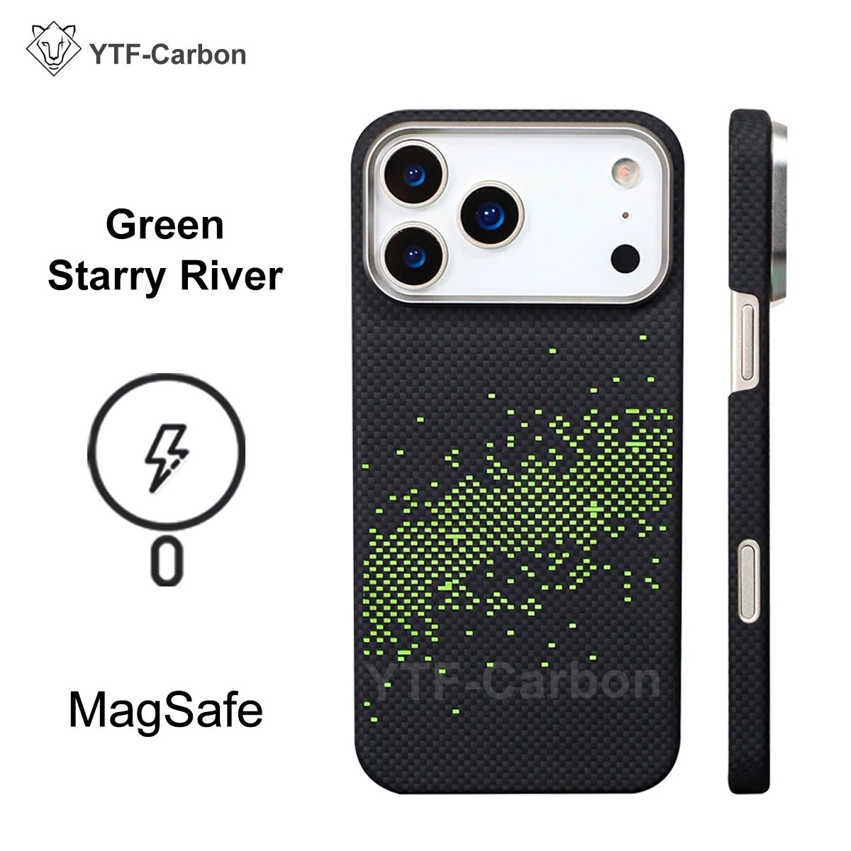 Чехол YTF Green Starry River для iPhone 17 Pro Max