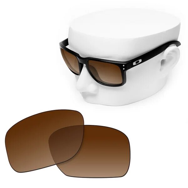 Линзы Oakley Holbrook Brown Gradient, белая оправа