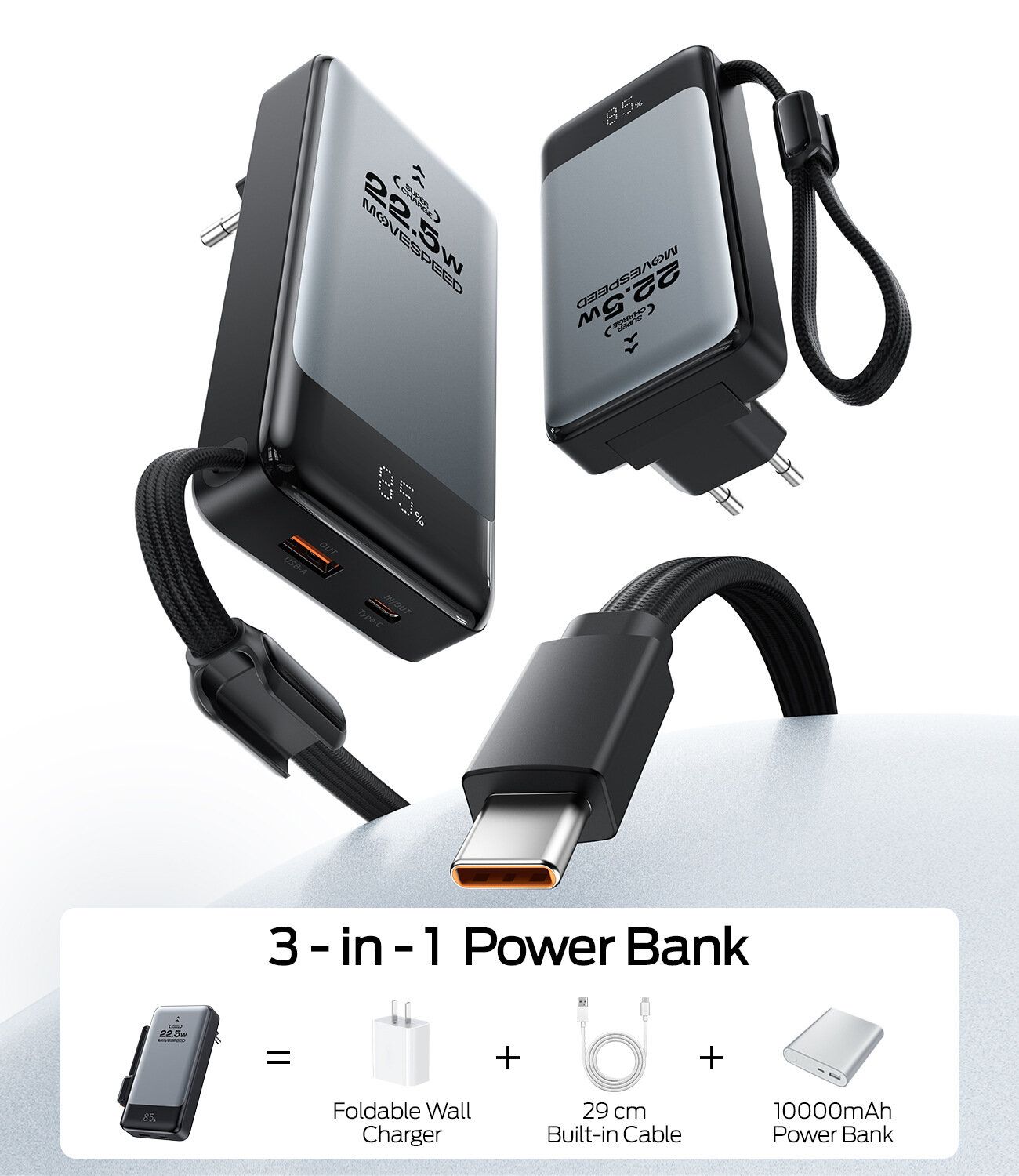 Эксклюзивная трансграничная поставка внешнего аккумулятора Speed Energy Cube емкостью 70000 мАч и мощностью 100 Вт для кемпинга на открытом воздухе.