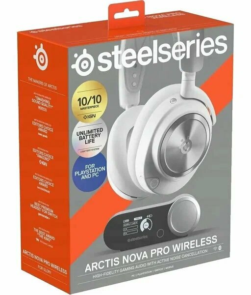 Наушники Arctis Nova Pro Wireless White 61524