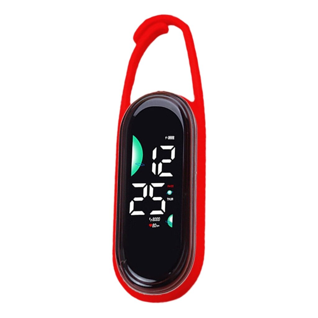 Портативные водонепроницаемые электронные настенные часы-Арбузно-Красный