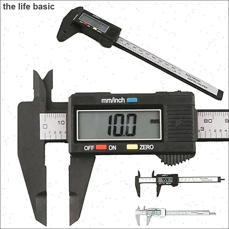 Штангенциркуль цифровой электронный с углеродным волокном микрометр 150 мм