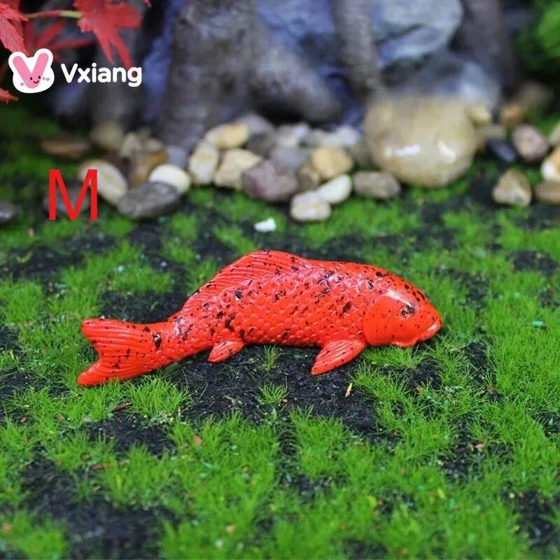 Реалистичные декоративные рыбки из смолы (карпы кои, для аквариума, миниатюра)