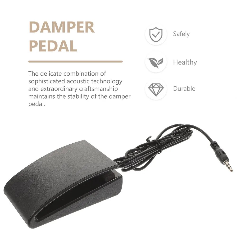 Портативная прочная педаль демпфера для электронного пианино с 3.5 мм разъемом