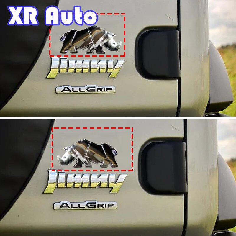 3D наклейка на Suzuki Jimny (JB64/JB74/JB43) Left silver