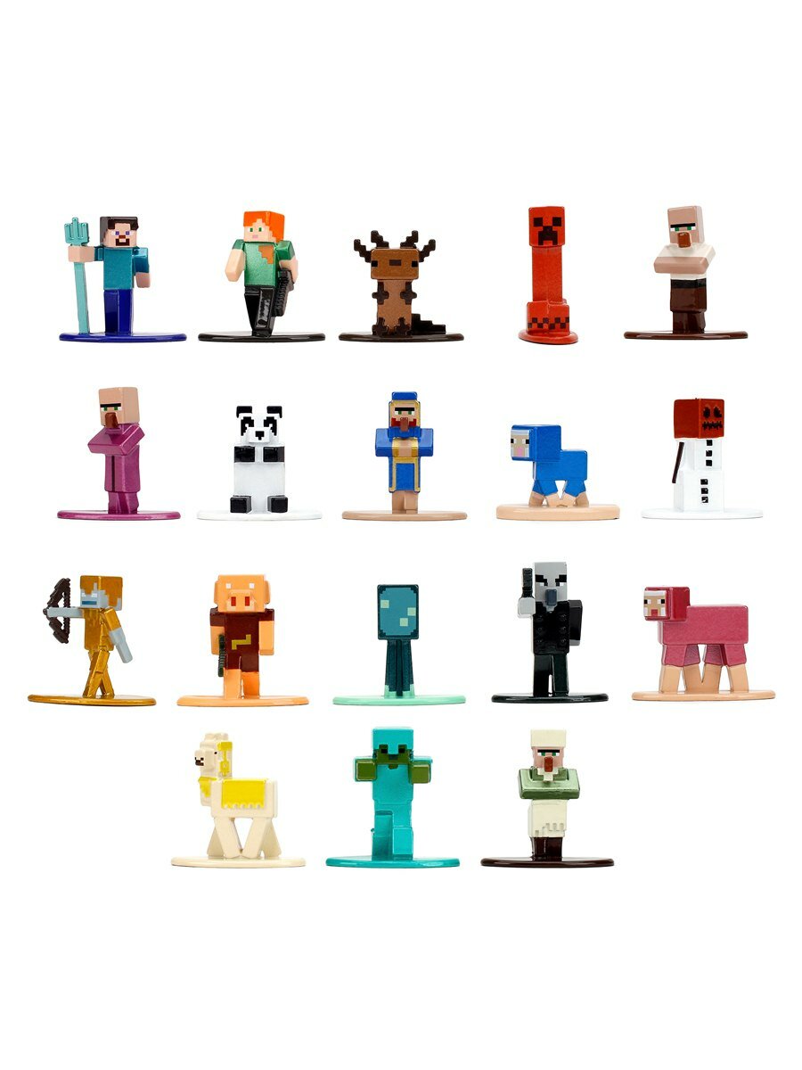 Набор фигурок Nano Майнкрафт Minecraft wave 13 (4см) (18 шт) (36782) (ТоуR415)
