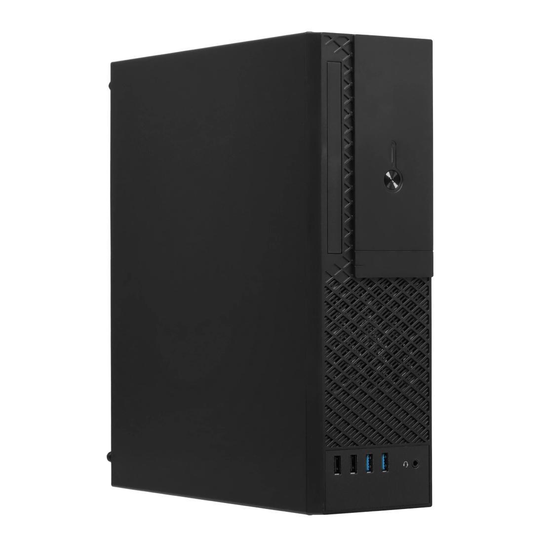 Корпус Foxline FL-1001-TFX300S, Slim-Desktop, БП 300Вт, Micro-ATX / Mini-ITX, черный