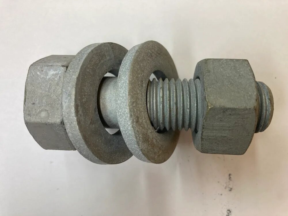 Болт высокопрочный М22х75 с гайкой и шайбами (10.9) ГОСТ Р 53664-2009 (1 шт.)