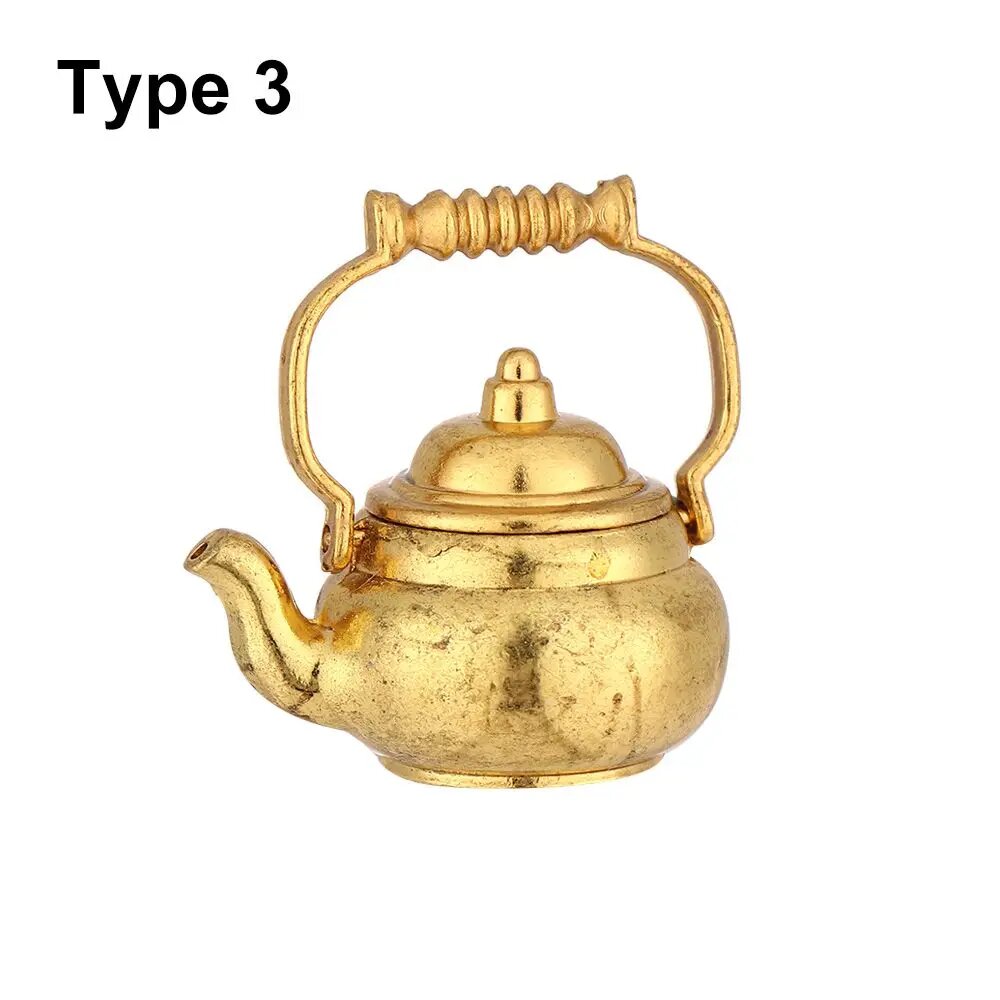 Миниатюрный чайник для кукольного дома 1:12 Type 3