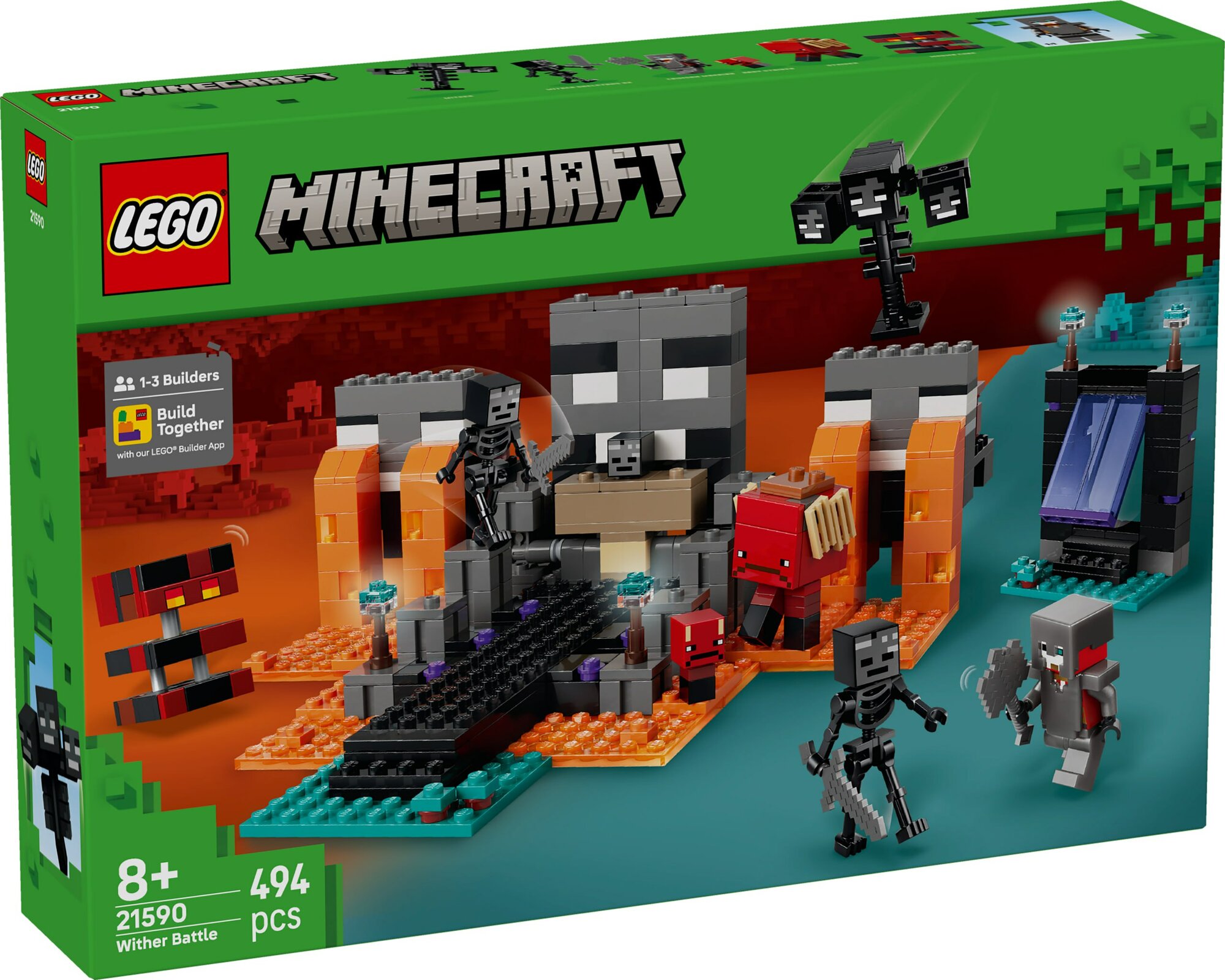 Конструктор LEGO Minecraft 21590 Битва против Иссушителя, 494 дет.