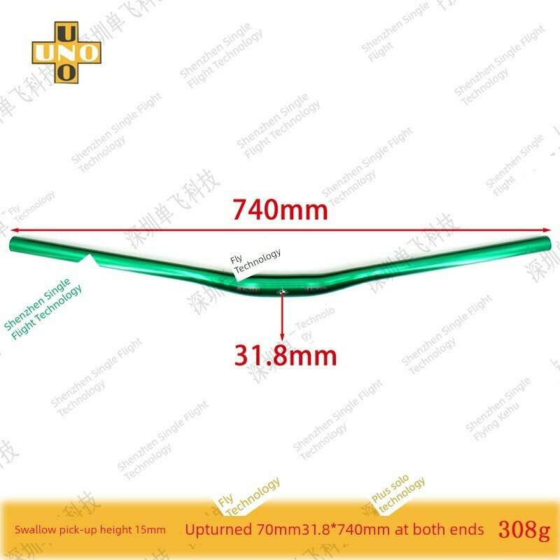 Руль для горного велосипеда UNO, из алюминиевого сплава, удлиненный, для даунхилла, аксессуары для велосипедных рулей,