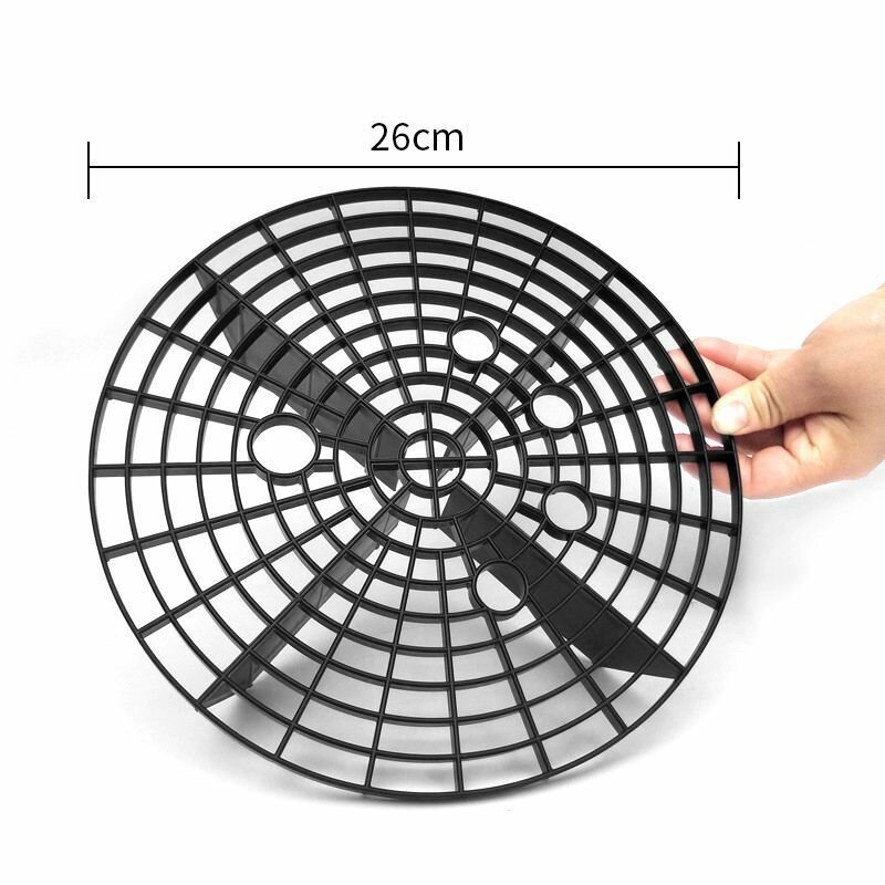 Сепаратор для ведра для мойки автомобиля черный пескоотделитель 26см Ведро для мойки автомобилей с фильтром из песка и гравия, изолирующая сетка
