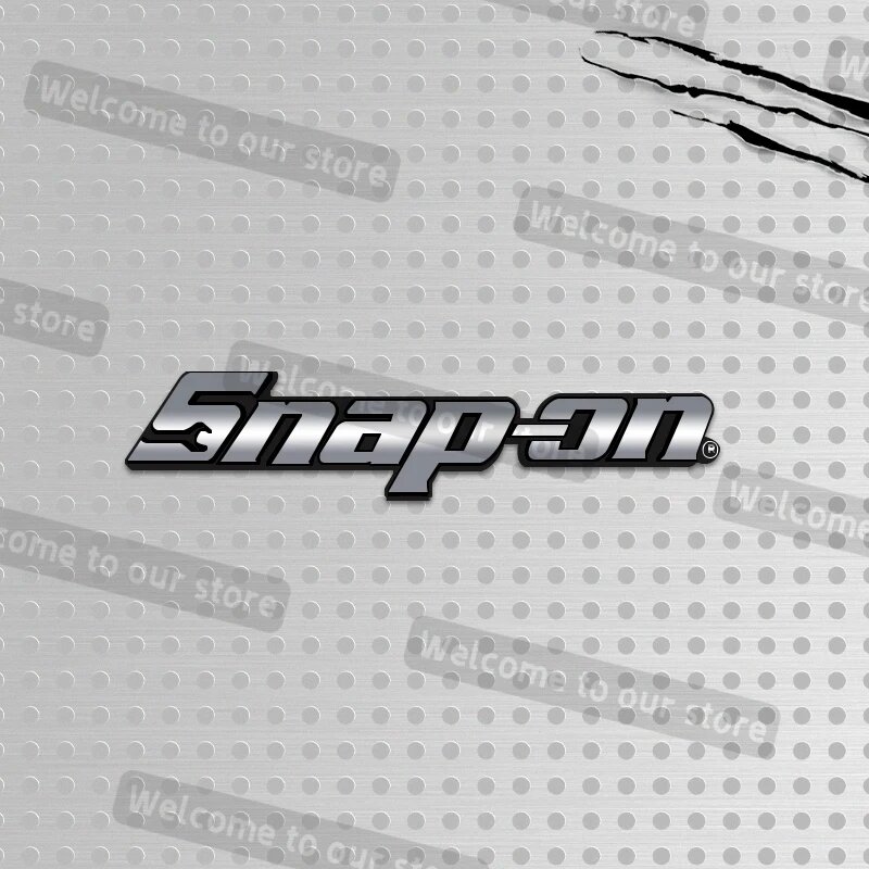 Наклейка Snap-on 3D металлическая для авто