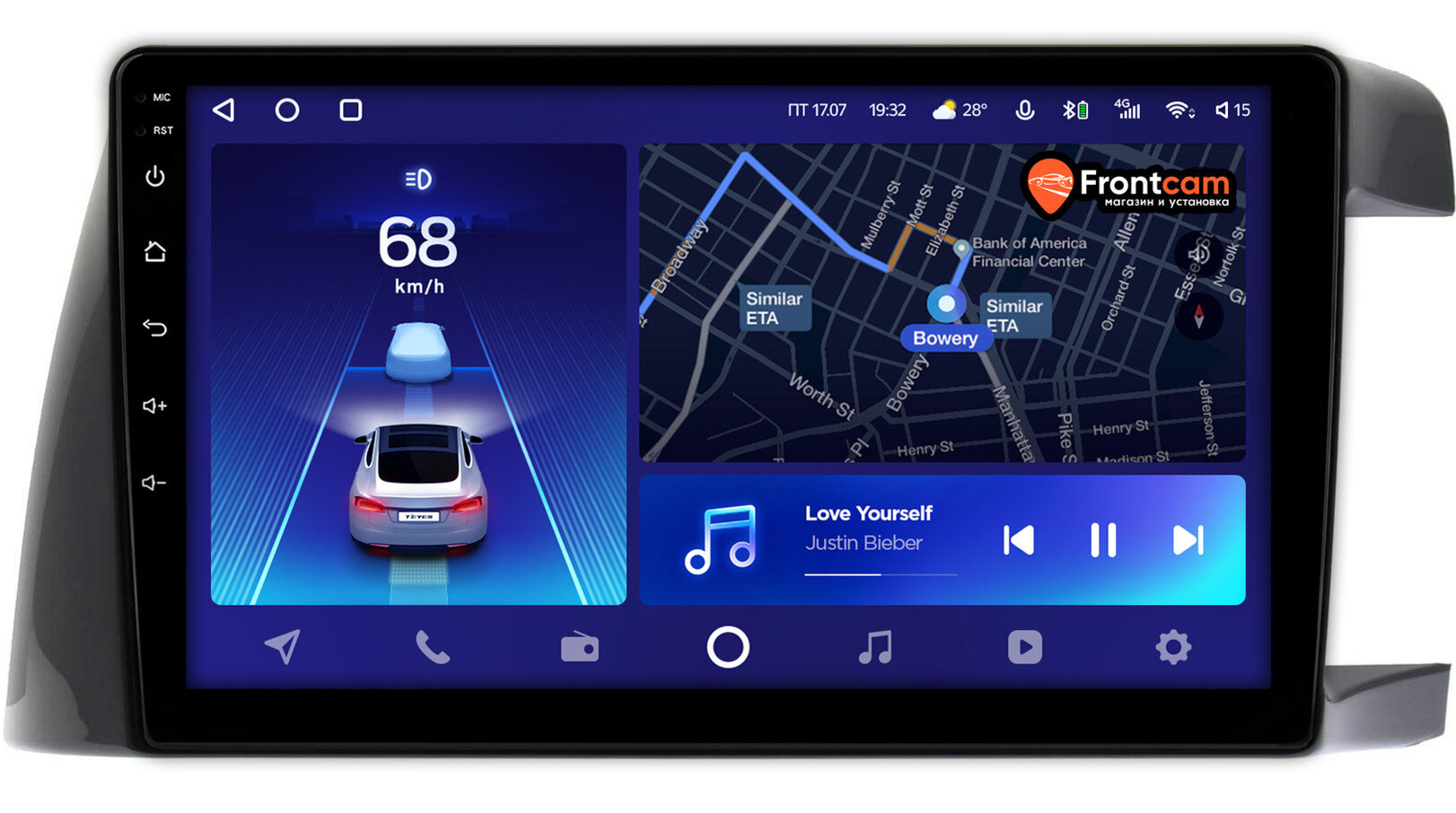 Штатная магнитола Toyota Wish 2003-2009 (Тип 2) Teyes CC2 PLUS 6/128 10" RM-10-TO383T Android 10 (4G-SIM, DSP, QLed)