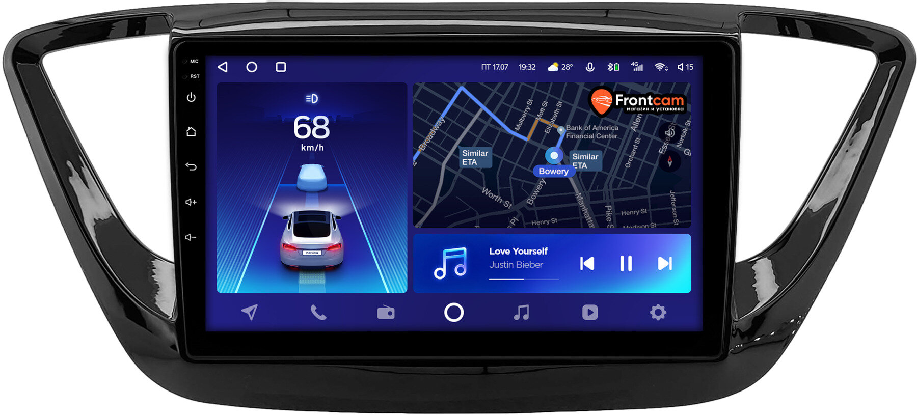 Штатная магнитола Hyundai Solaris 2 2017-2024 (черная, глянцевая) Teyes CC2 PLUS 6/128 9" RM-9-0157 Android 10 (4G-SIM, DSP, QLed)