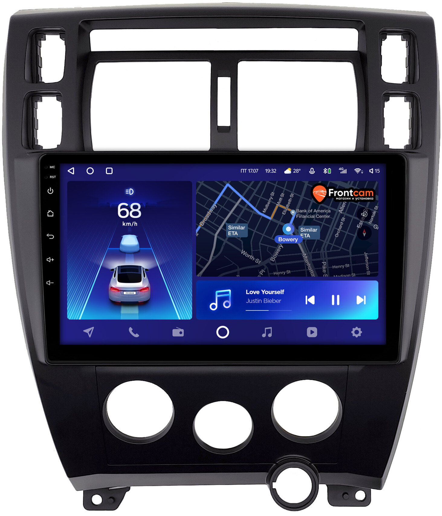 Штатная магнитола Hyundai Tucson 2004-2010 (черная) Teyes CC2 PLUS 4/64 10" RM-1065 Android 10 (4G-SIM, DSP, QLed)