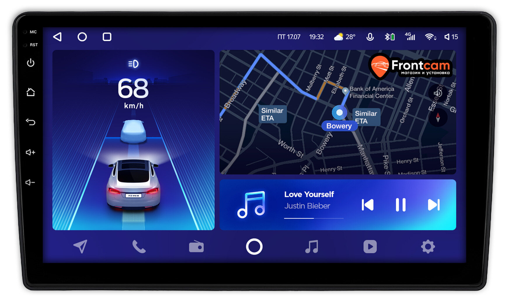 Штатная магнитола Teyes CC2 PLUS 6/128 10" RM-10-1952 Citroen C5 2 2007-2017 Android 10 (4G-SIM, DSP, QLed)