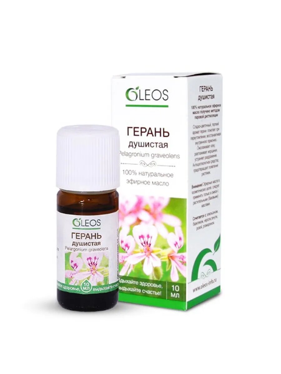 Oleos масло эфирное герань душистая 10 мл