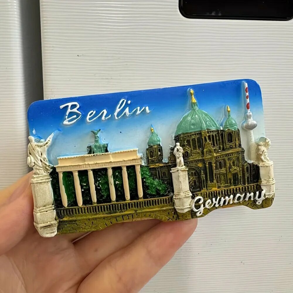 3D магнит на холодильник из эпоксидной смолы, достопримечательности мира, ручная работа, идеальный подарок