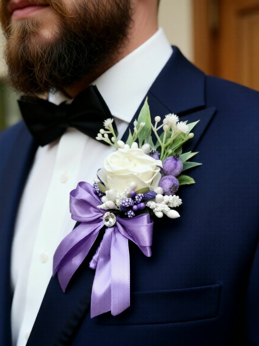 Бутоньерка для жениха или свидетеля