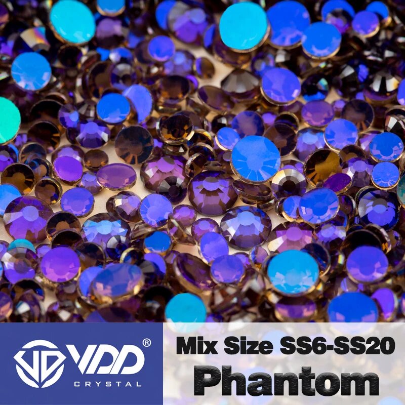 Стразы VDD Phantom фиолетовые SS6-SS20
