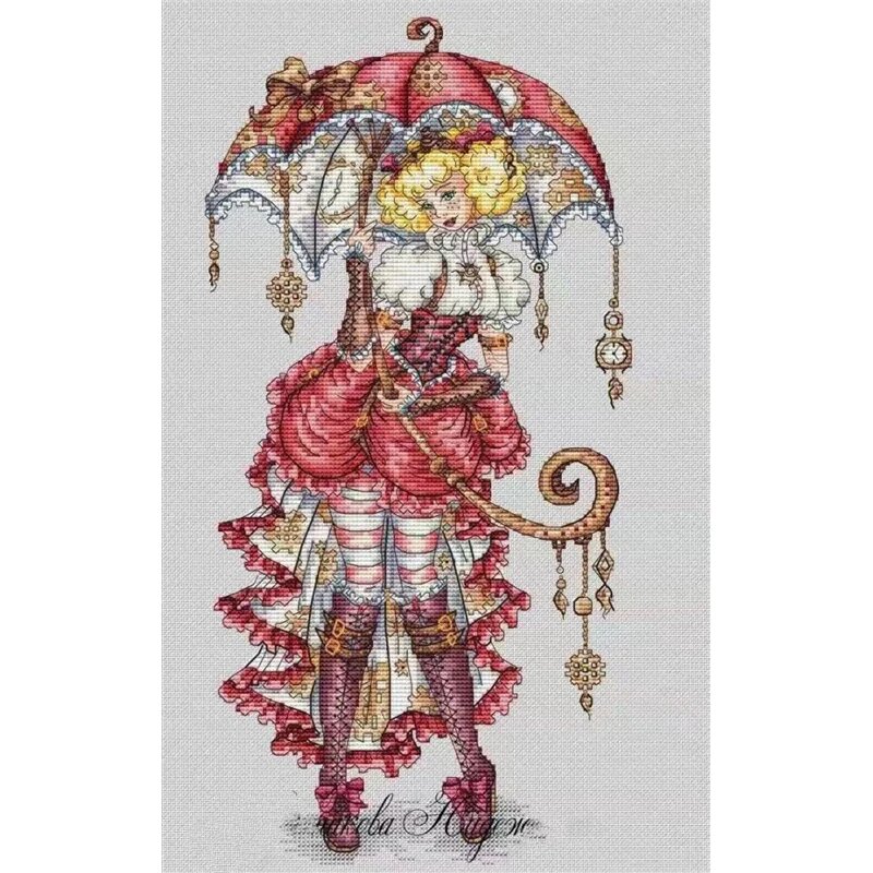 Вышивка крестом XIUSPRING, 14ct, 24x37 см, хлопок