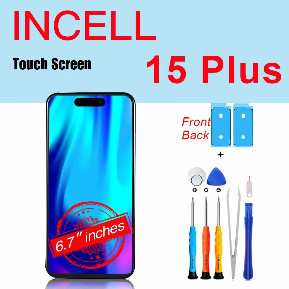 PINZHENG Высококачественный экран INCELL LCD OLED для iPhone 14 Pro 15 Plus 13 INCELL For i15Plus