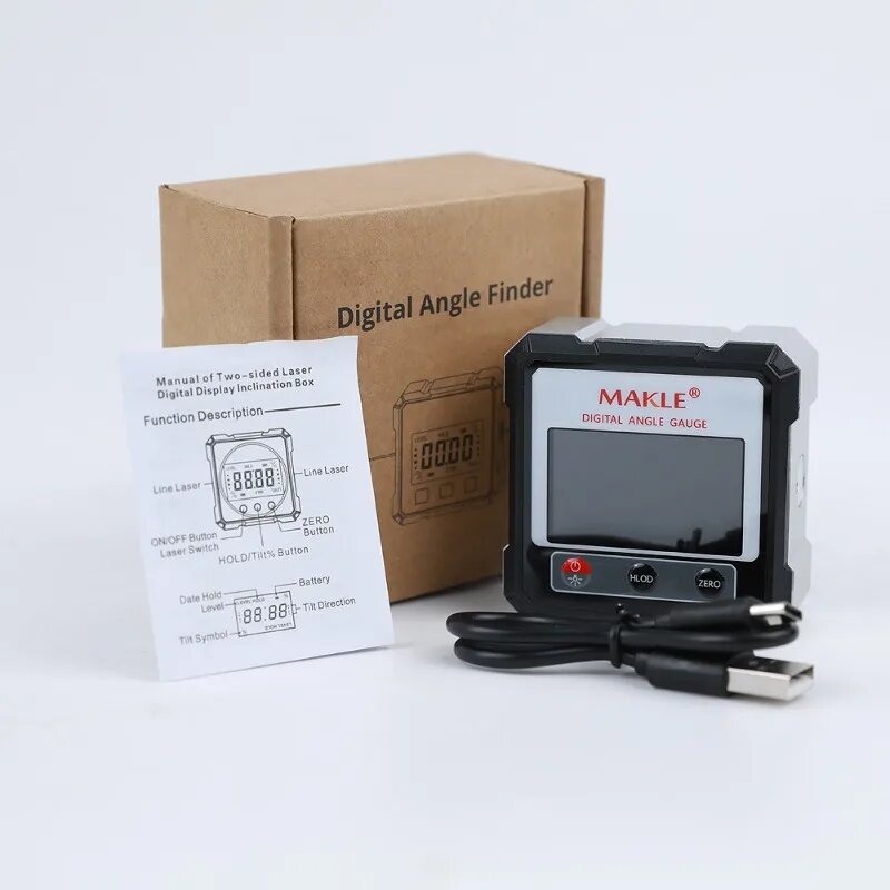 LTOOLS Bidirectional laser electronic digital tilt angle box