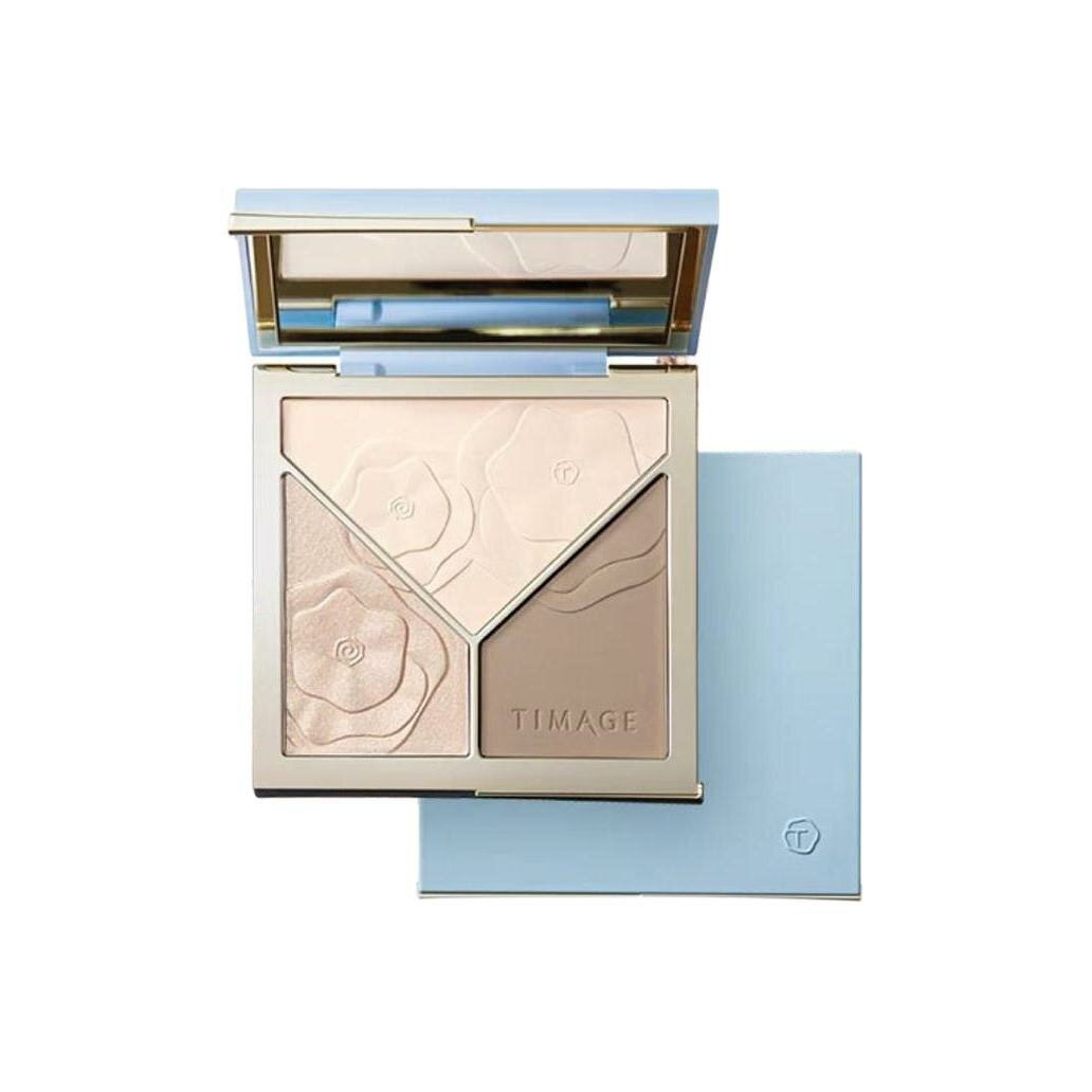 Плавающая сияющая пластина для теней и контуринга женская TIMAGE, 17г, естественное сияние и коррекция тона кожи