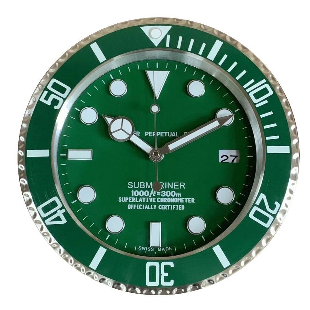 Настенные часы R L X Submariner GMT Daytona серии 14inch в металлическом корпусе, прямые поставки с